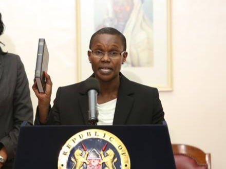 Judge Mugure who suspended Finance Act transferred